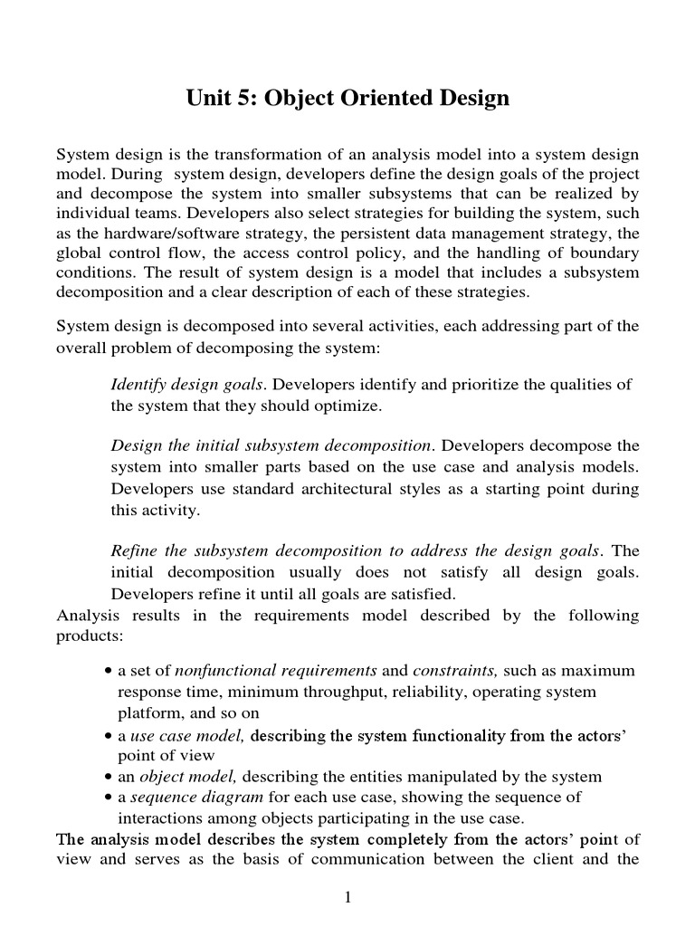Object Oriented Design | PDF | Inheritance (Object Oriented Programming) | Object Oriented ...
