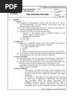 Performance Qualification Protocol Vial Washing Machine | PDF ...