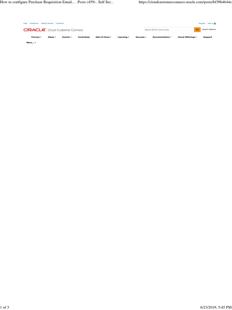 How To Configure Purchase Requisition Approval Email Notification | PDF ...