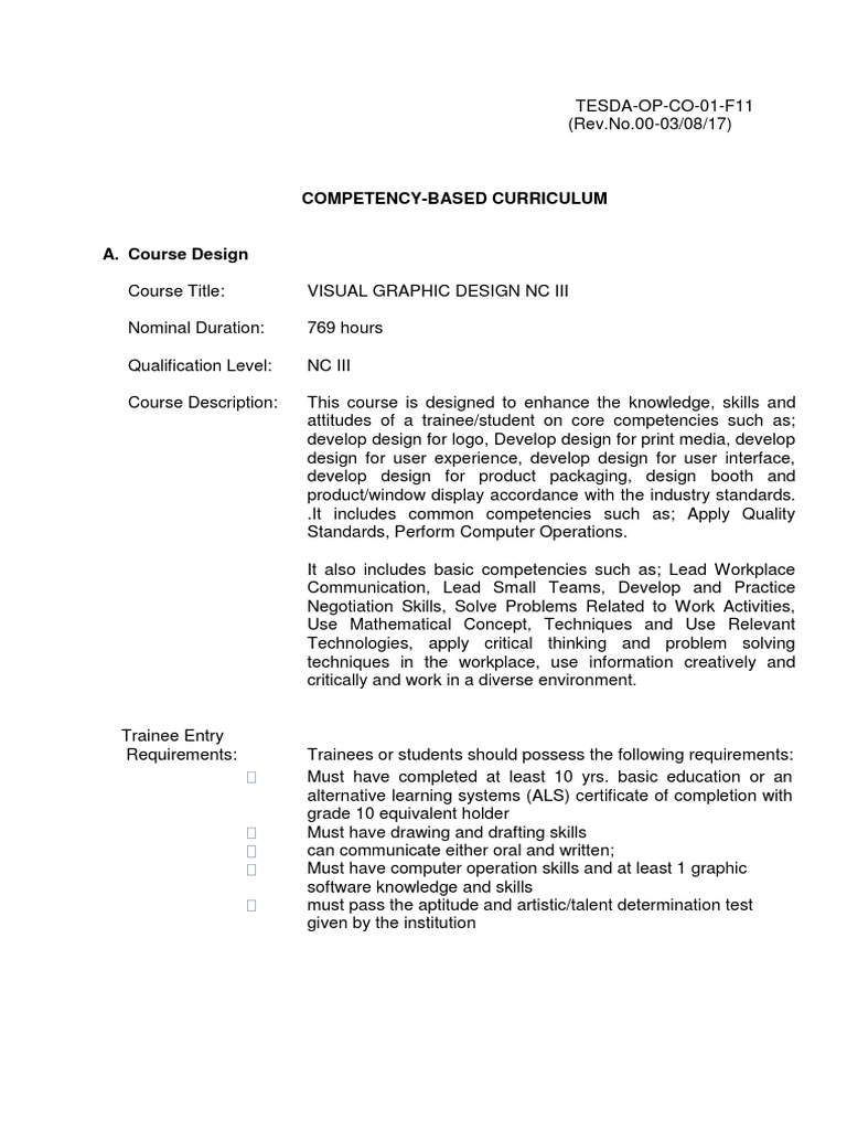 Competency Based Curriculum (CBC) | PDF | Graphic Design | Competence ...