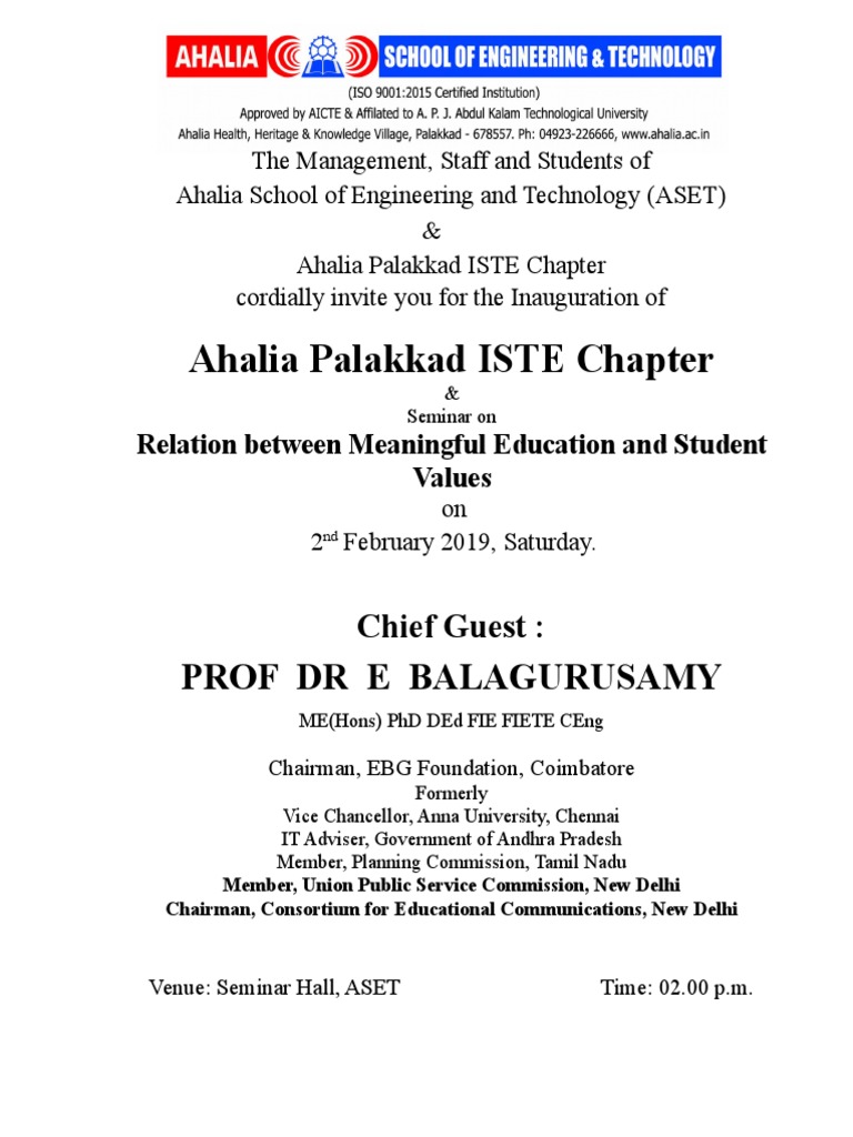 Invitation Iste - Corrected Version | PDF