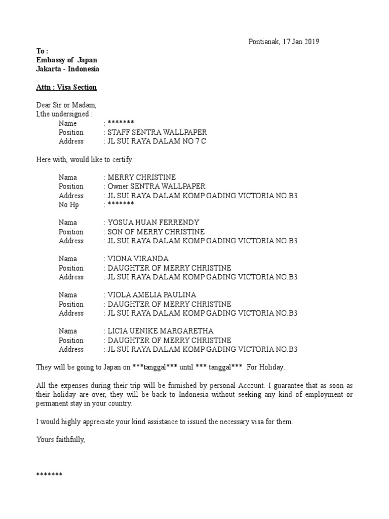 Surat Sponsor Merry Christine | PDF