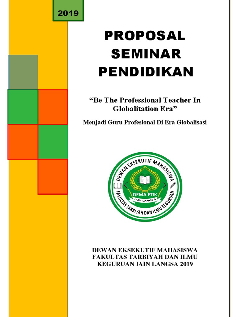 Proposal Seminar Pendidikan 2019 | PDF