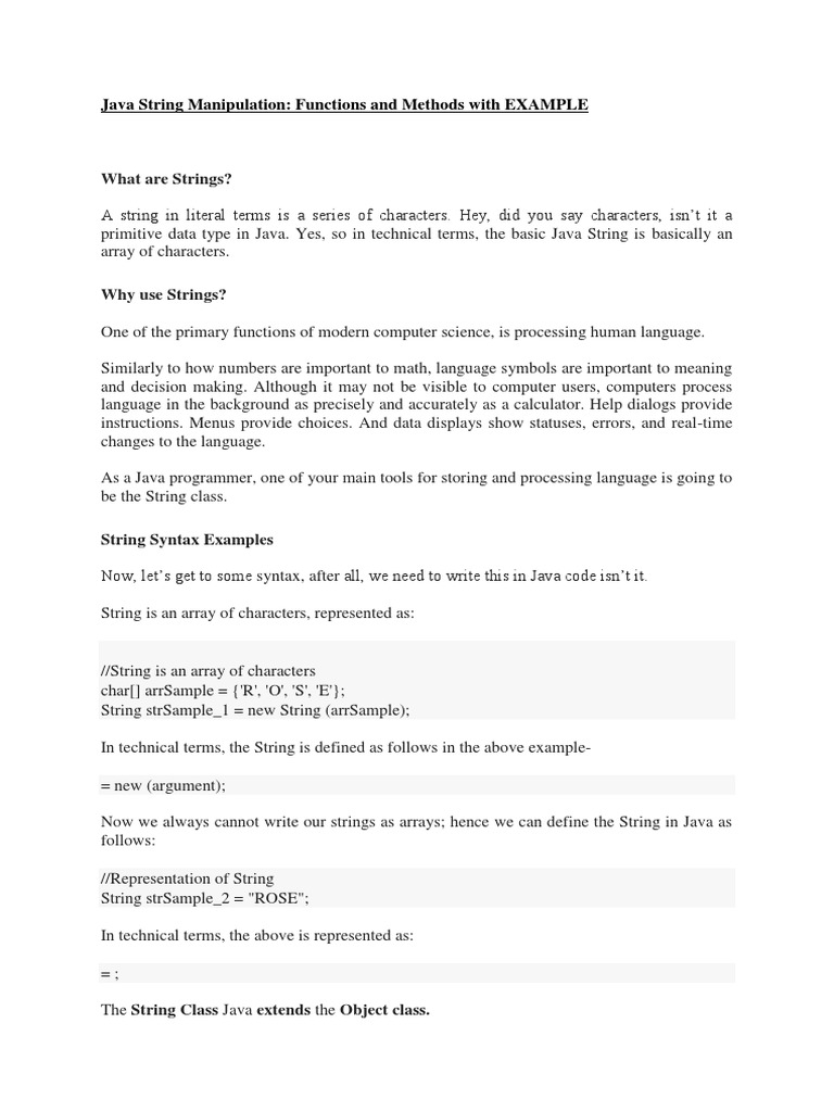 String In Java Pdf String Computer Science Parameter Computer 3503