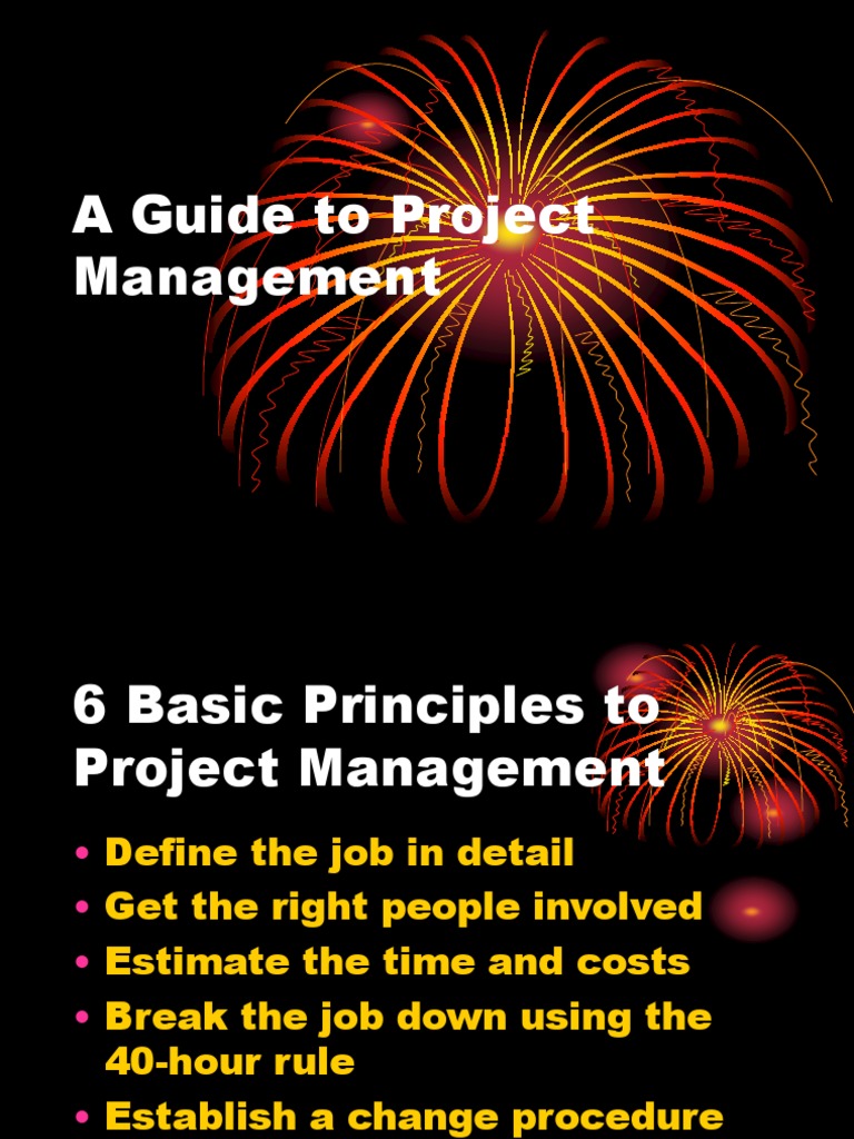 6 Principles Guide Project Management Framework | PDF | Project ...