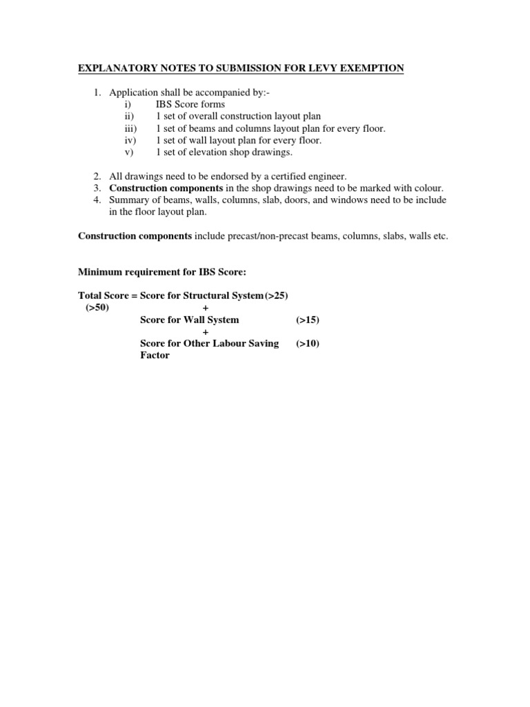 IBS Score Form | PDF | Precast Concrete | Column