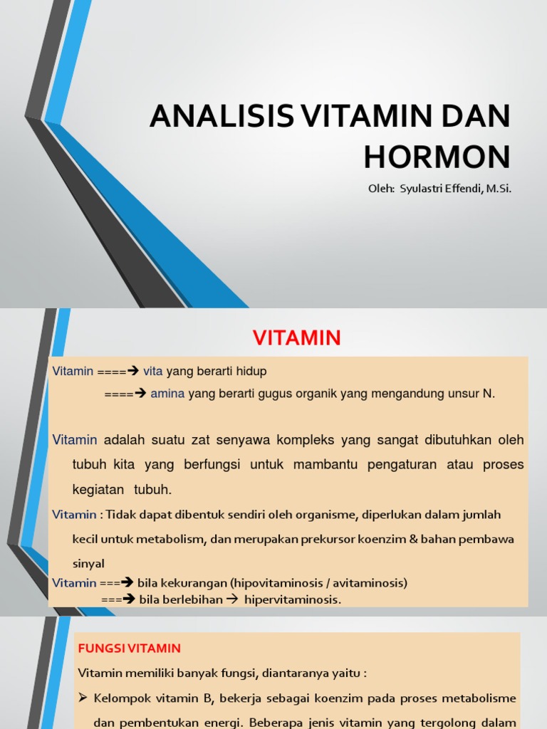 Vitamin Dan Hormon | PDF