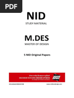 Nid Entrance Exam 2018: Actual Question Paper & Answer Key For Bdes ...