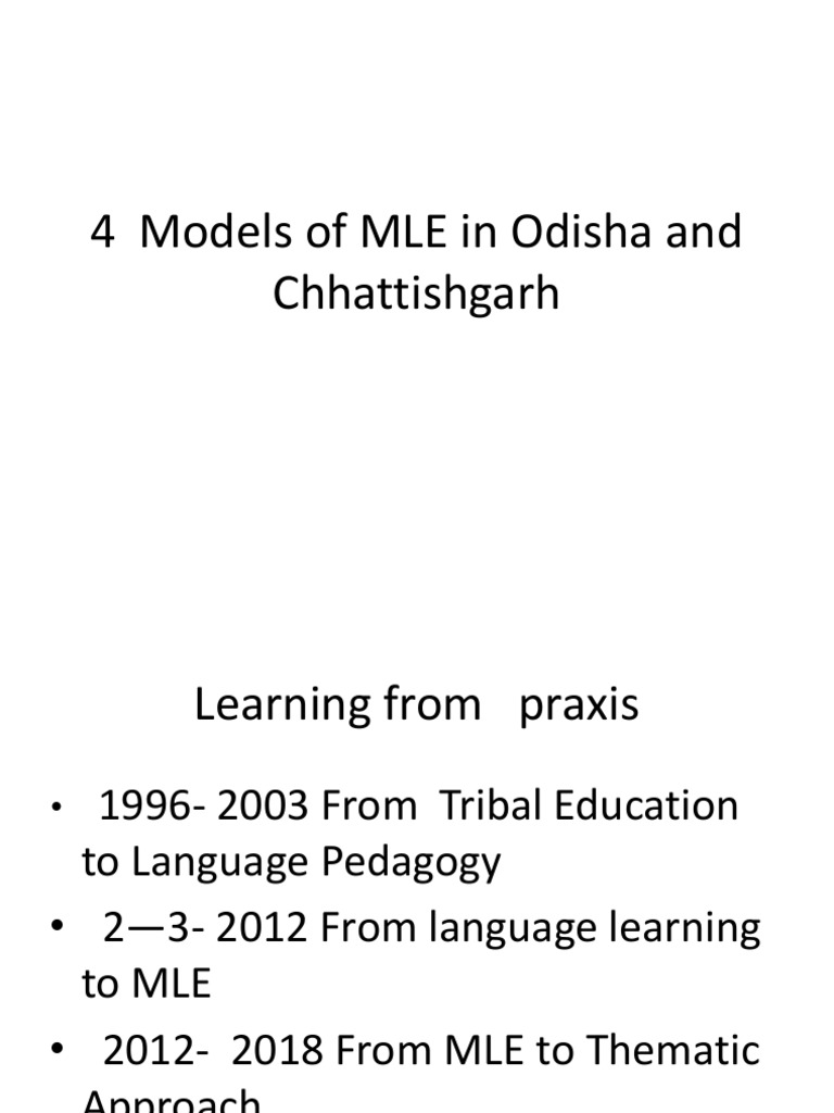 4 Models of MLE | PDF | Teachers | Curriculum