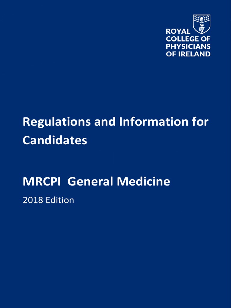 MRCPI Combined General Medicine Regulations 2018 | PDF | Medicine ...