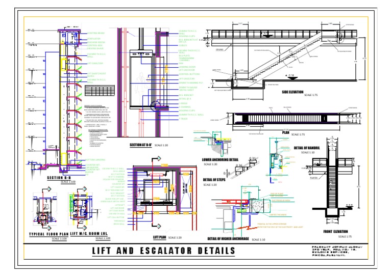 Lift machine room layout | PDF | Elevator | Structural Engineering