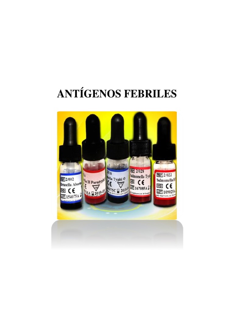 Reacciones Febriles | PDF | Salmonela | Diagnostico medico