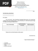 Sample LETTER OF REQUEST FOR SCHOOL FORM 137 | PDF