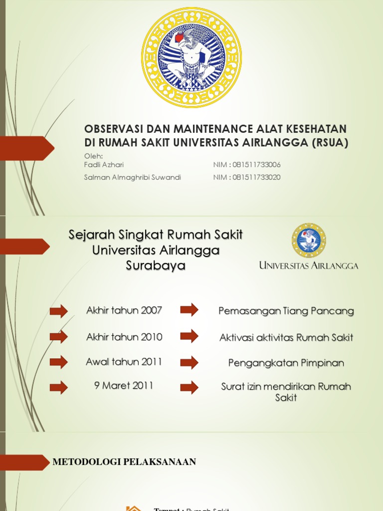 Contoh PPT PKL Rsua Unair | PDF