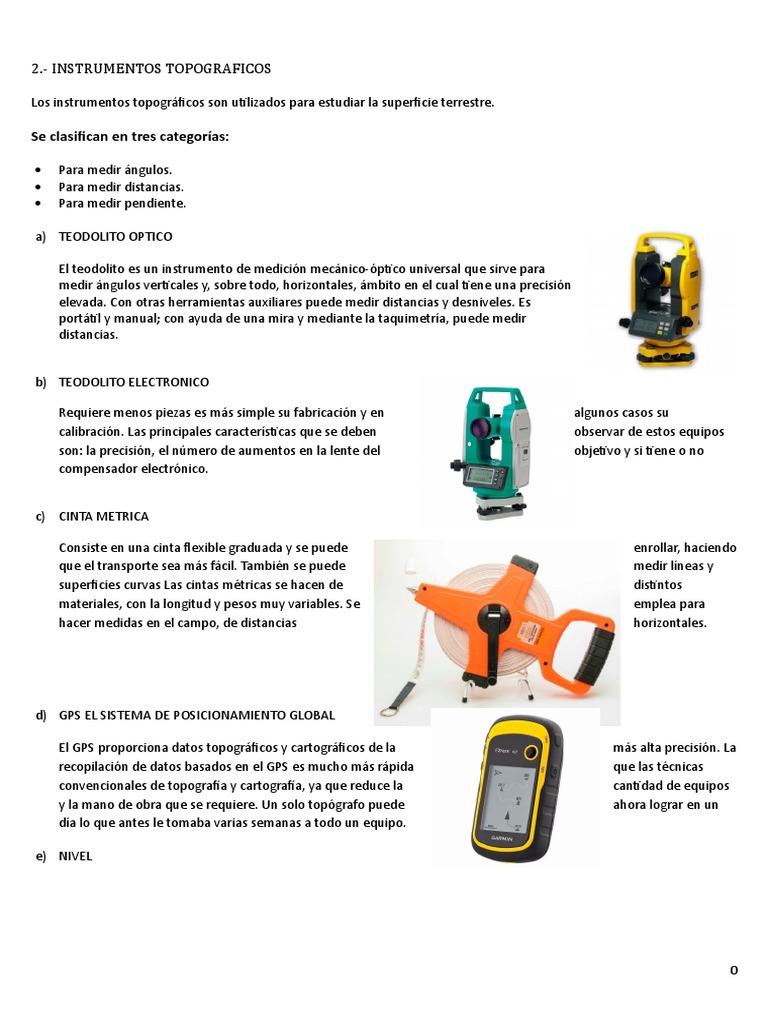 Instrumentos Topo | PDF | Azimut | Infografia