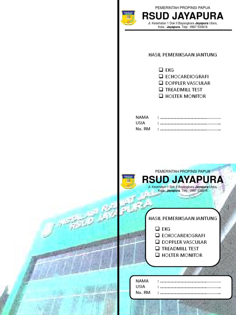 Cover Map Hasil Echo Holter Treadmill | PDF