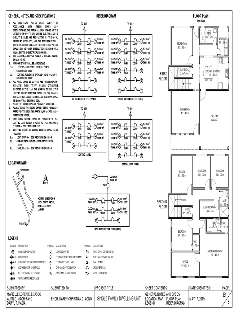 A3 Plan | PDF | Electric Power | Electrical Components