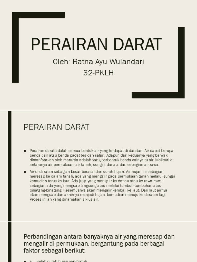 Perairan Darat | PDF