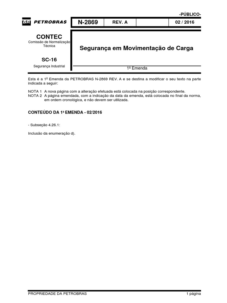 Norma N-2869 PDF | PDF | Negócios | Tecnologia e Engenharia