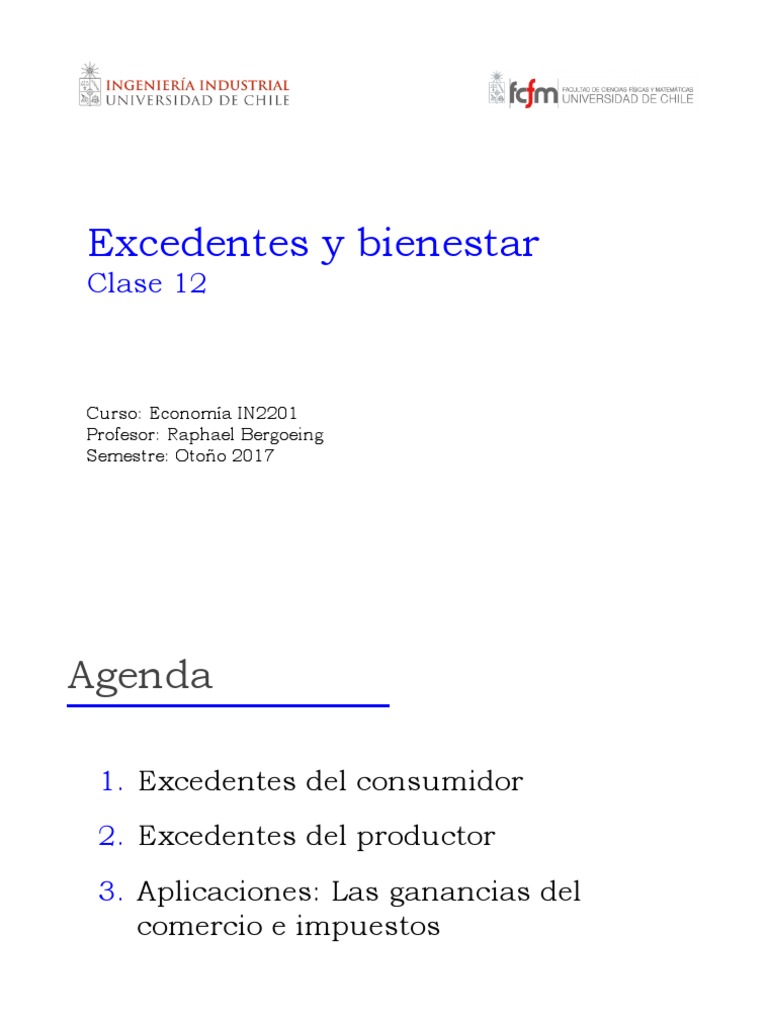 Excedentes | PDF | Excedente económico | Oferta y demanda