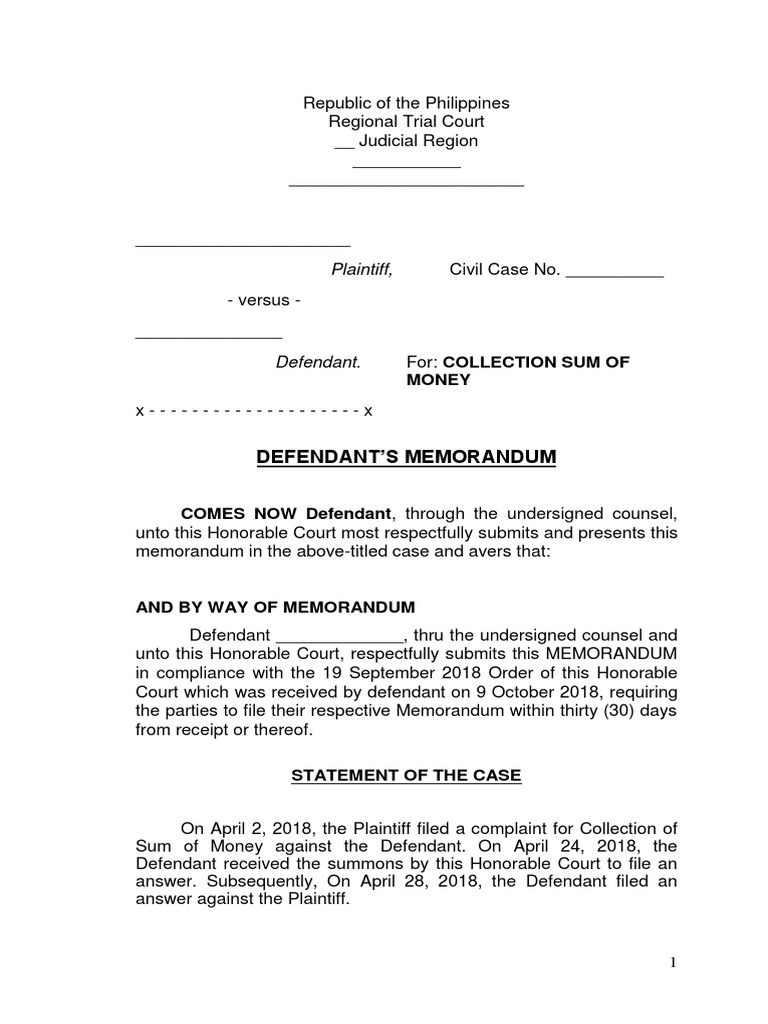LegalForms Memorandum | PDF | Lawsuit | Loans