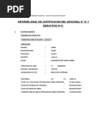 INFORME Adicional y Deductivo Vinculante N°1 | PDF | Fundación (Ingeniería) | Presupuesto