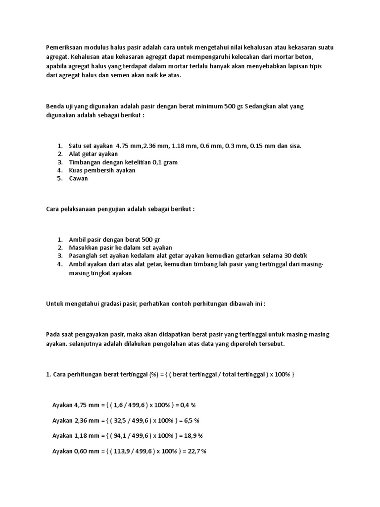 Modulus Halus Butir | PDF