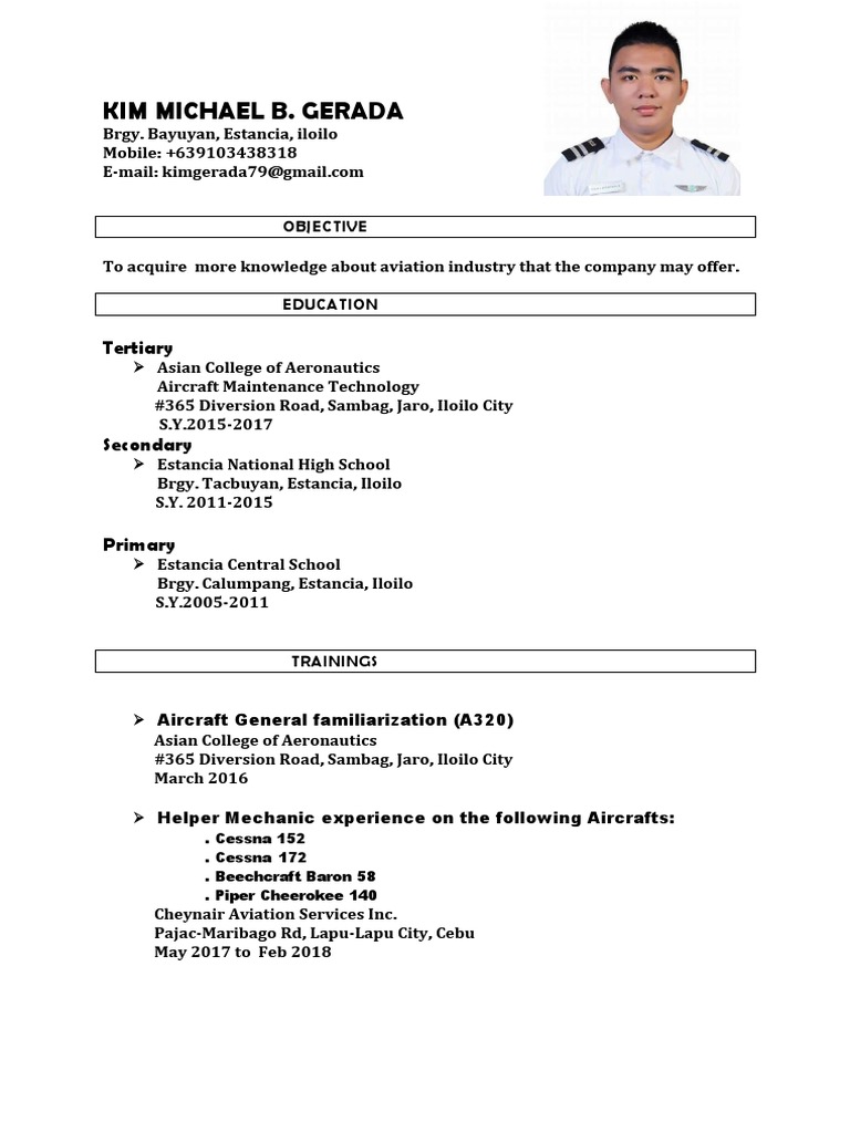 Kim Michael B. Gerada: Tertiary | PDF