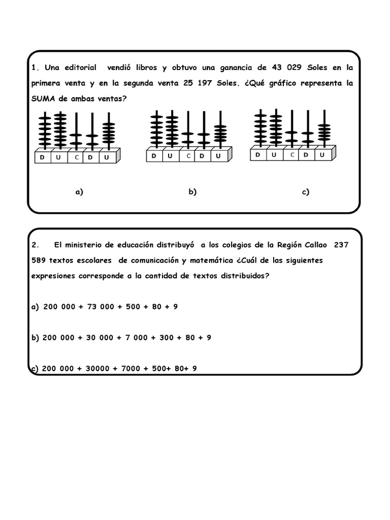 Prueba de Matemática 5° Grado | PDF | Deportes | Ocio