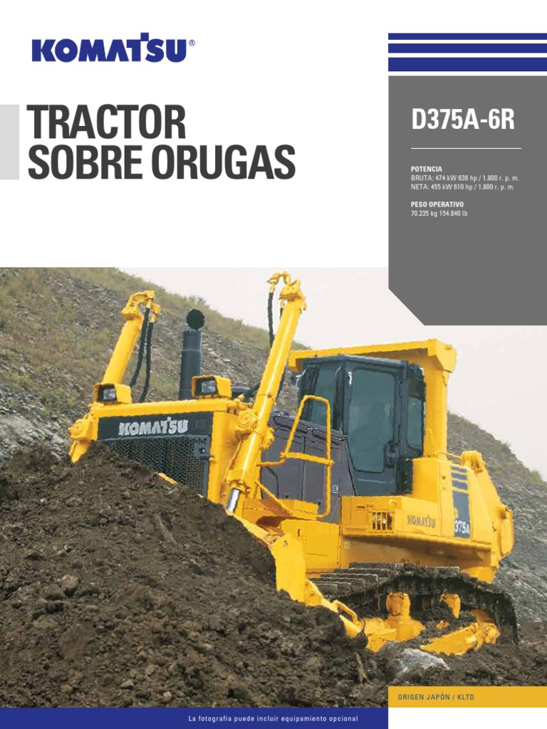 D375A-6R Presentacion | PDF | Engranaje | Embrague