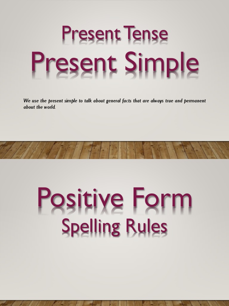 Ingles Present Simpel | PDF | Syntactic Relationships | Syntax