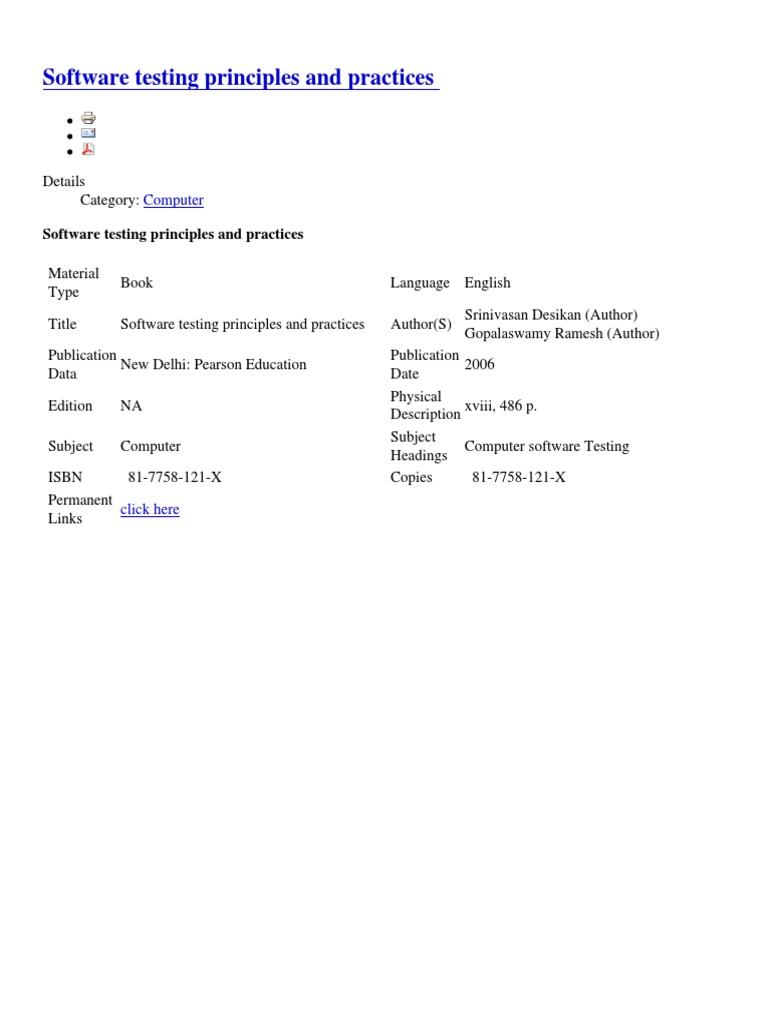 Software Testing Principles and Practices: Computer | PDF