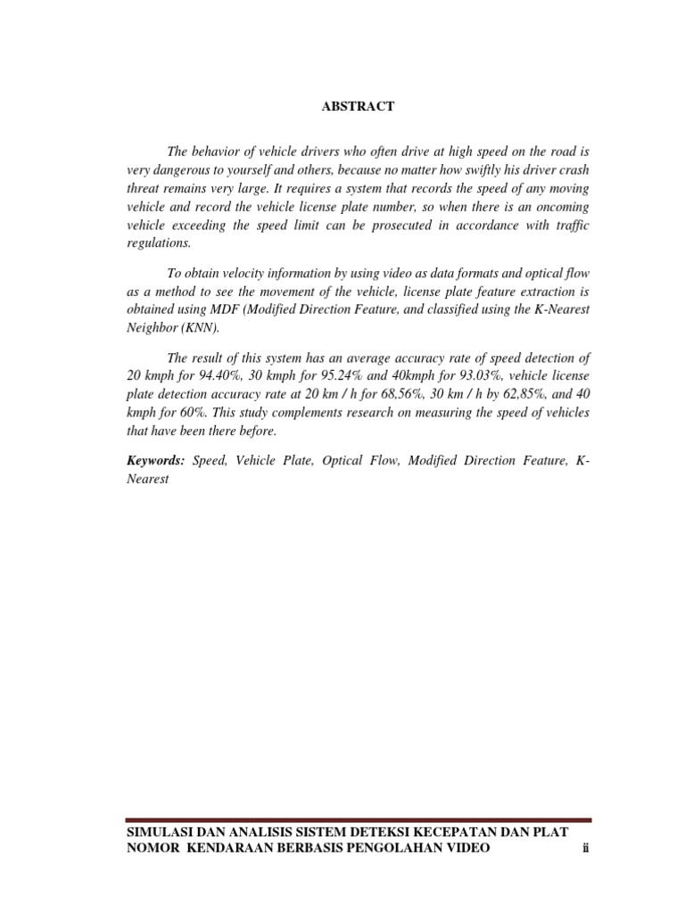Abstrak Tugas Akhir | PDF