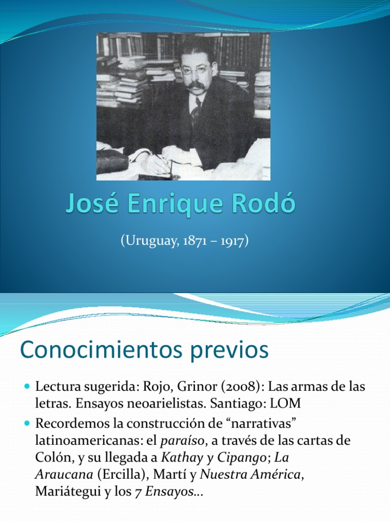 José Enrique Rodó | PDF | America latina | Chile
