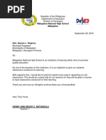 BFP Request Letter | PDF