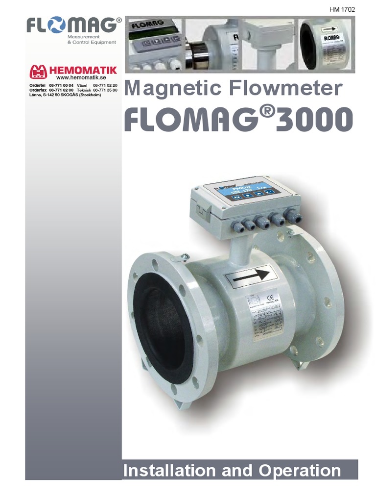 Manual Flomag3000 EN - H | PDF | Electromagnetic Induction | Flow ...