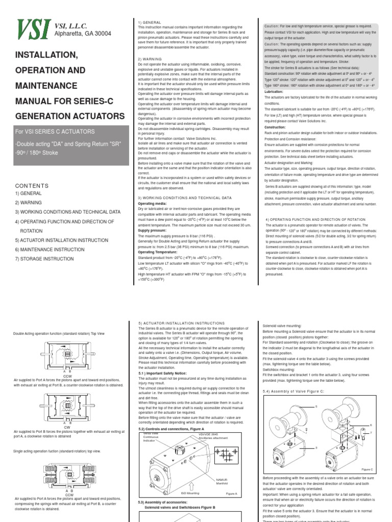 Actuadores VSI | PDF | Valve | Actuator