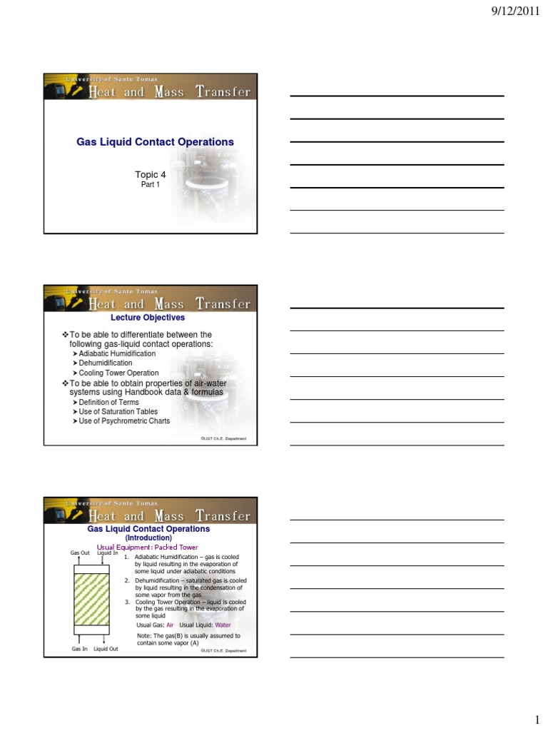 1 - Gas Liquid Contact-Humidity | PDF | Relative Humidity | Humidity
