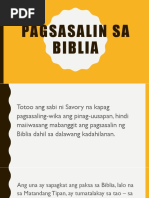 Pagsasalin Sa Bibliya | PDF