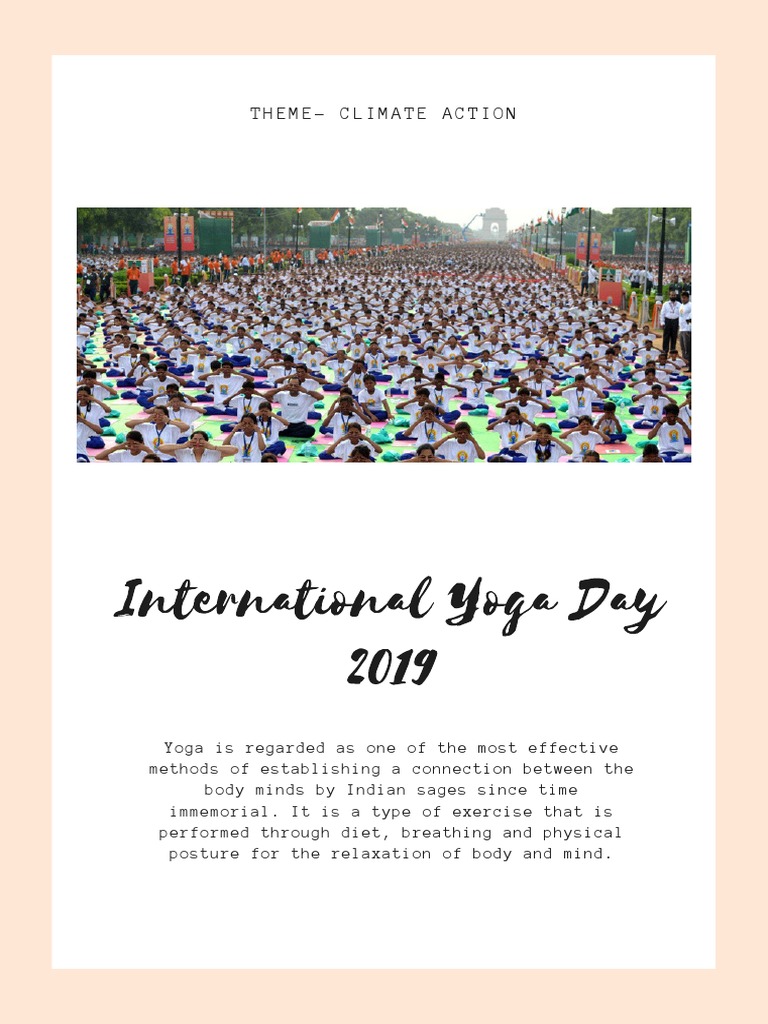 International Yoga Day 2019 | PDF | Yoga | Nature