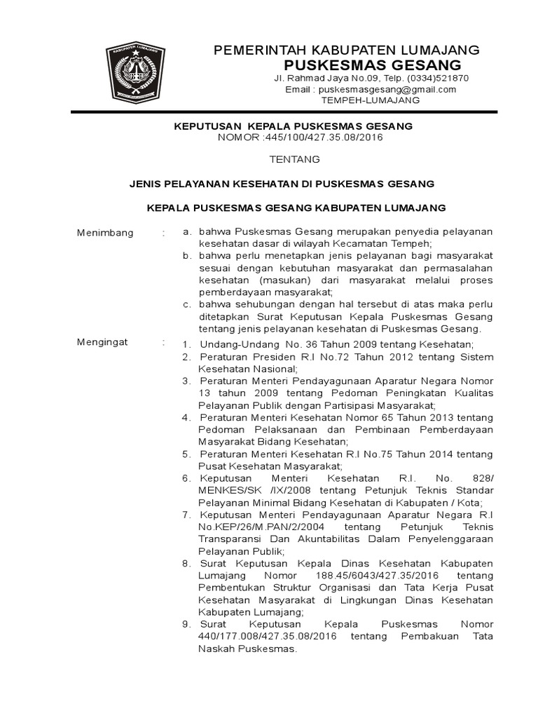 Lima Dimensi Mutu Pelayanan Kesehatan | PDF