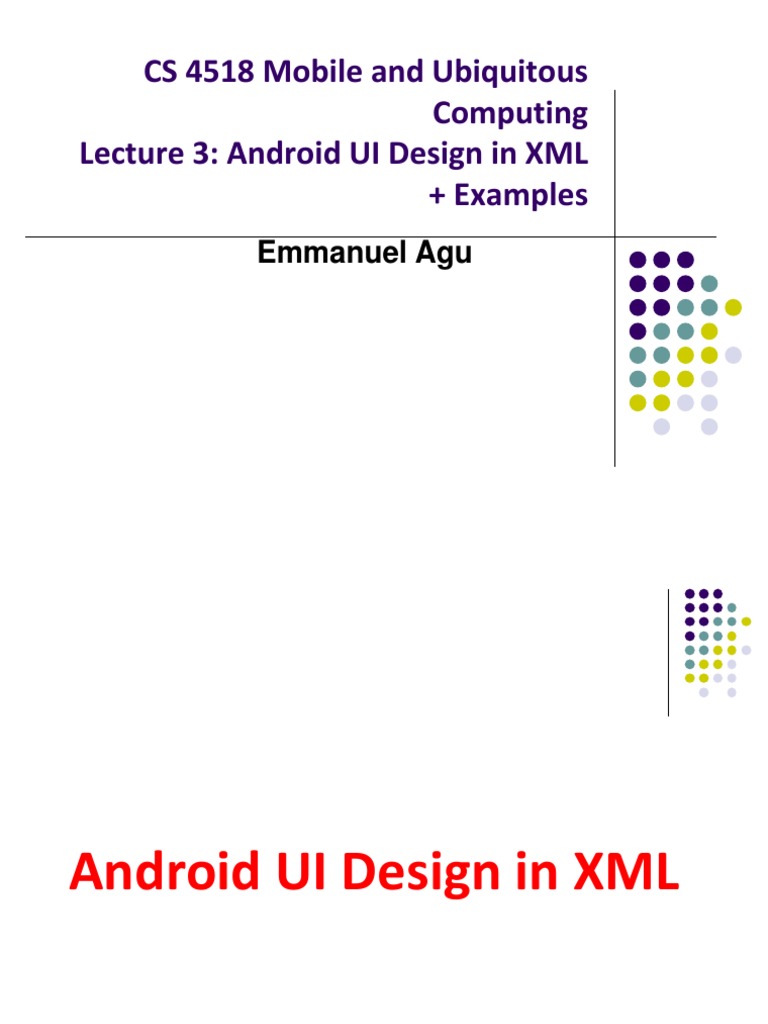 Android Ui Design | PDF | Page Layout | Widget (Gui)