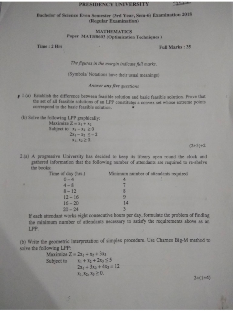 EndSem - Question Paper PDF | PDF