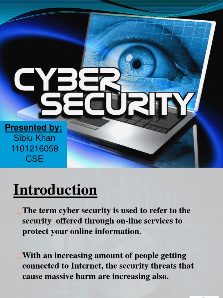 Siblu Khan 1101216058 CSE: Presented by | PDF | Computer Security | Security