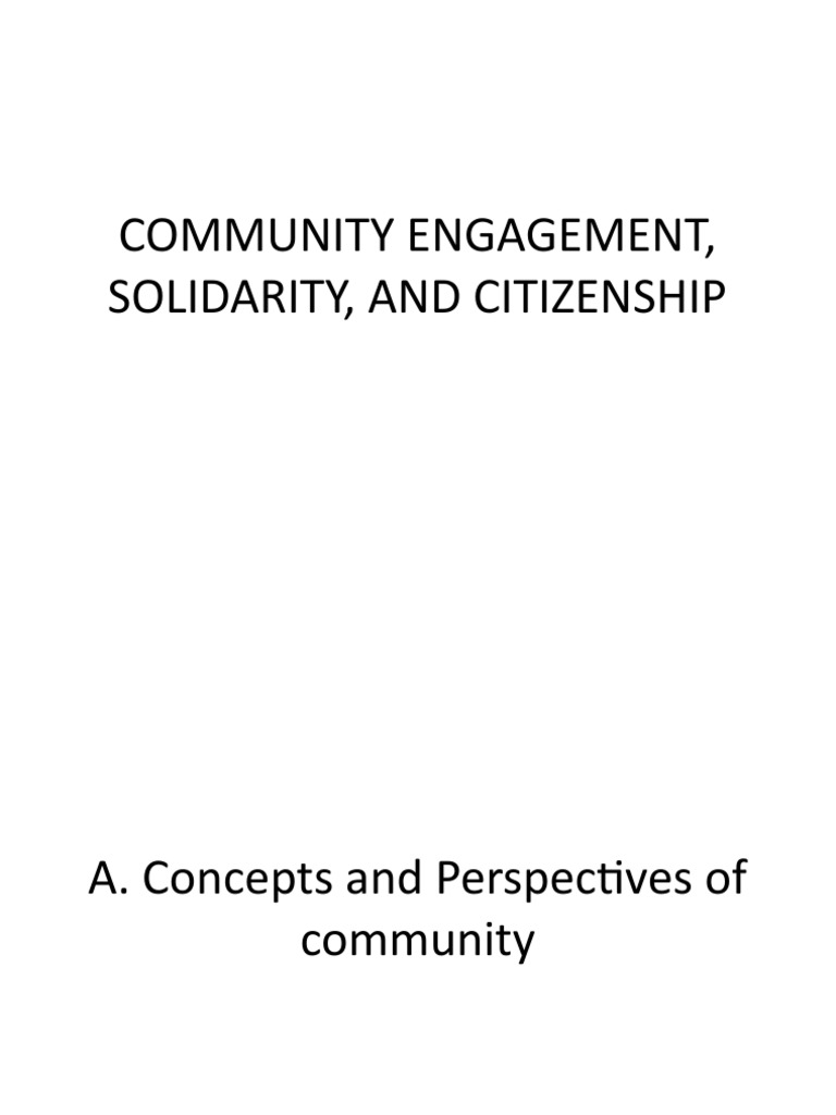 Community Engagement Lesson | PDF | Community | Needs Assessment