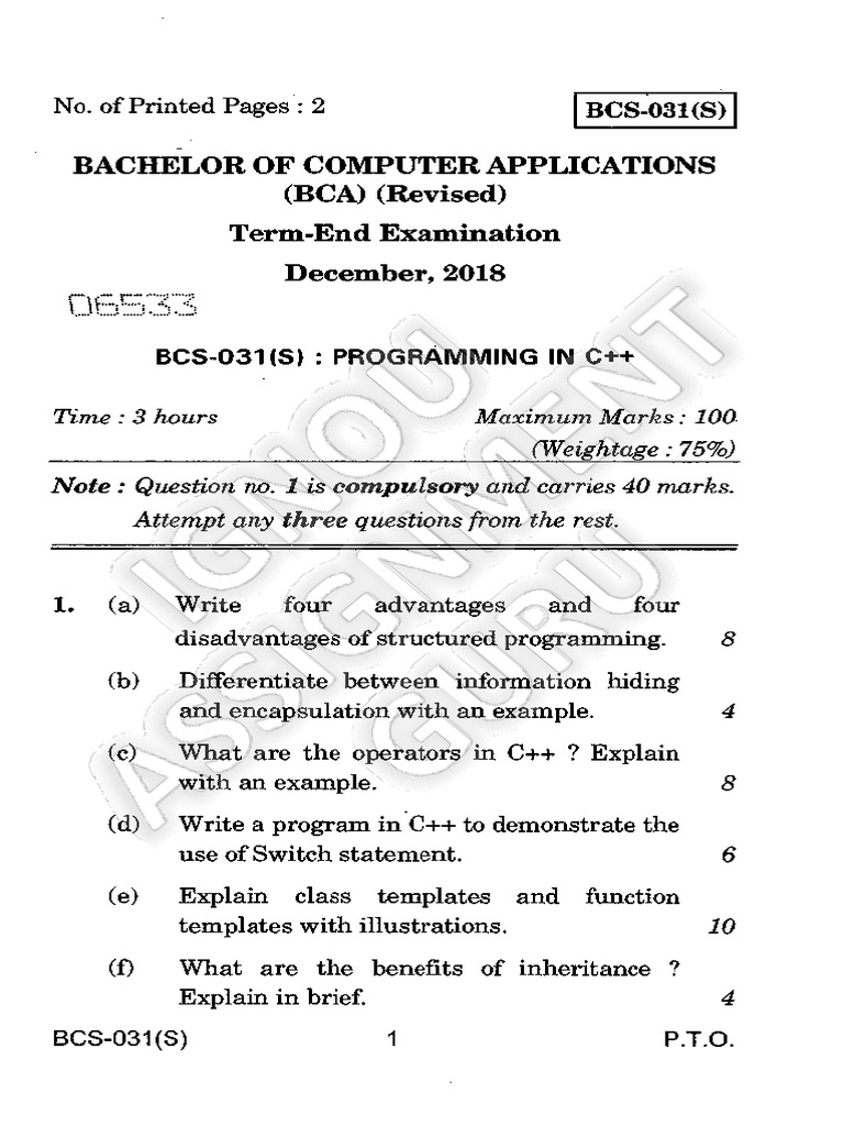 003 - BCS-031 D18 - Compressed | PDF | Teaching Methods & Materials | Computers