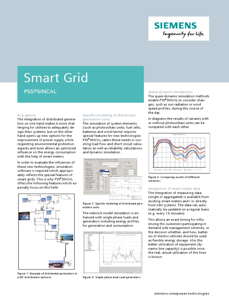 Smart Grid: Pss®Sincal | PDF | Smart Grid | Electrical Grid