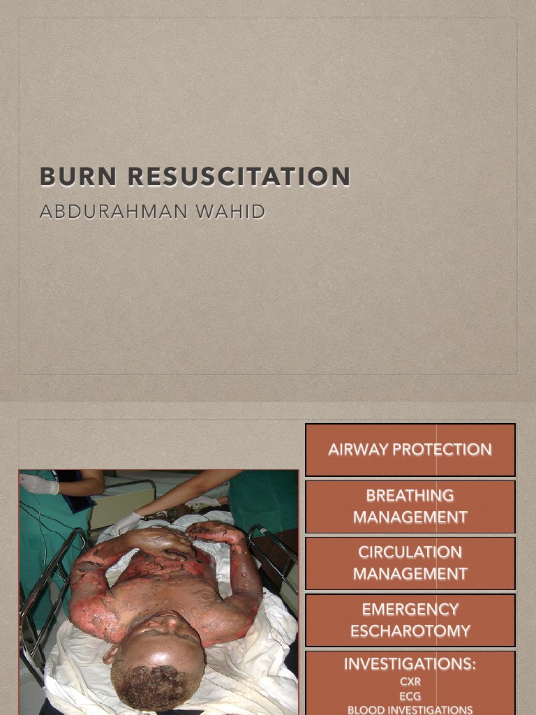 Burn Resuscitation Guide | PDF