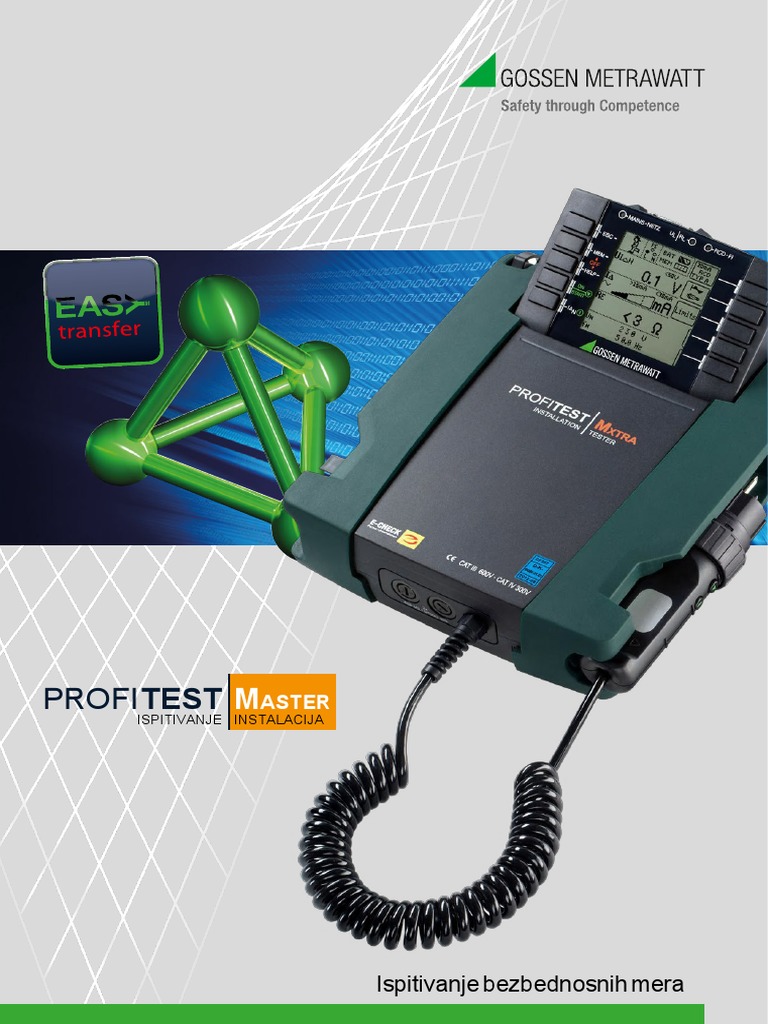 Katalog Tester Elektricnih Instalacija PROFiTEST MASTER-MBASE MTECH ...