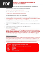Cisco India RMA Return Procedures Guide | PDF | Packaging And Labeling ...